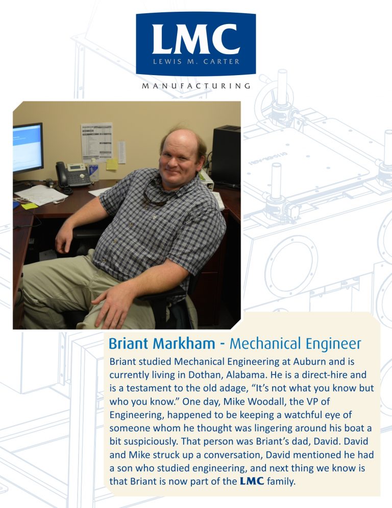 New Hire - Briant Markham - LMC